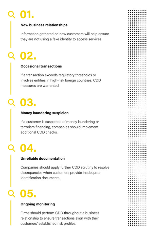 What is customer due diligence (CDD)?
